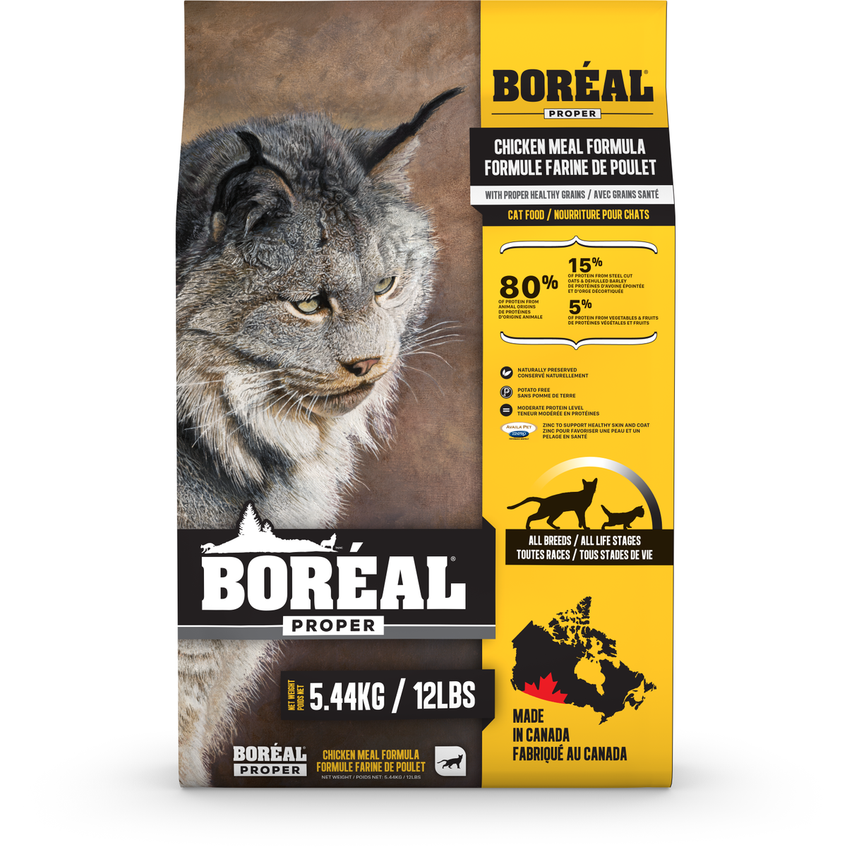 Boréal Proper Cat Food All Breeds Chicken Meal Formula – PetMax