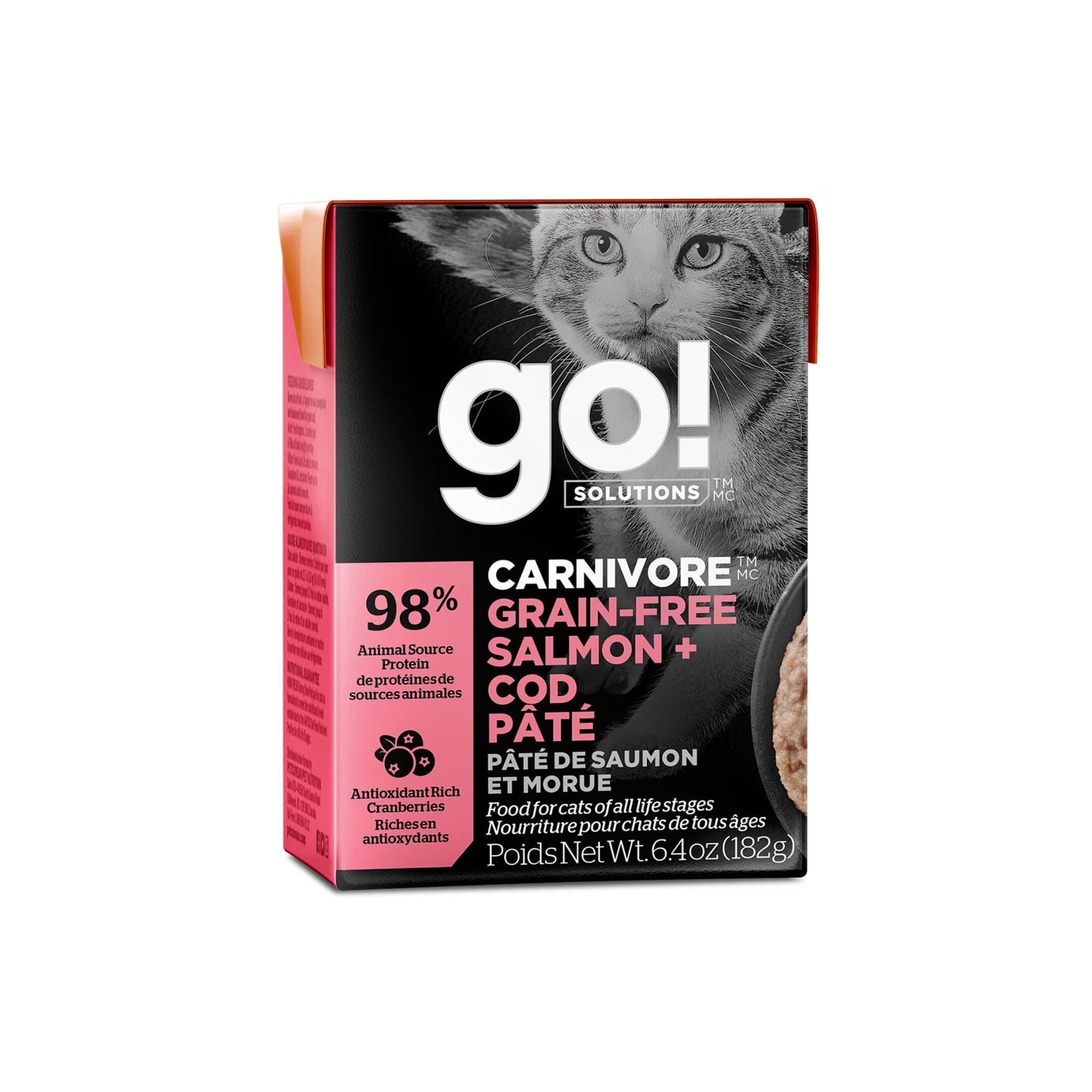 Go! Carnivore Grain Free Salmon + Cod Pâté for cats – PetMax