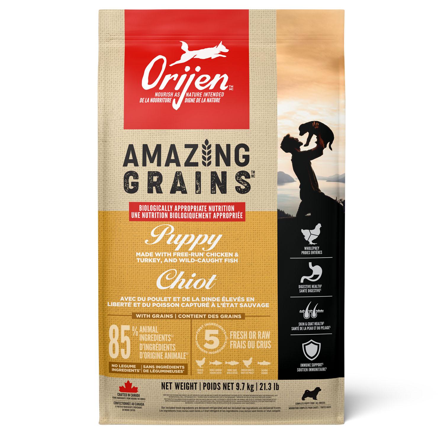 Orijen Amazing Grains Puppy Dry Food Recipe – PetMax